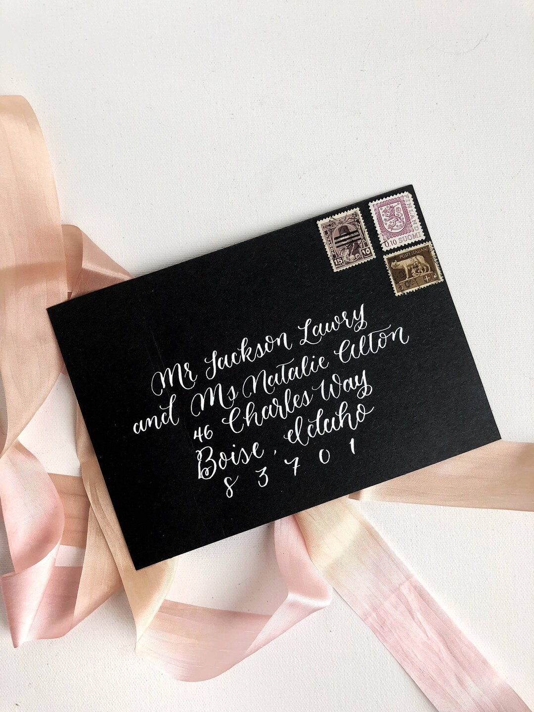 Wedding Calligraphy Envelope Addressing, Hand Lettered Envelopes ...
