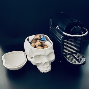High Detail Human Skull Container - Goth Storage Solution - Skull Box ...