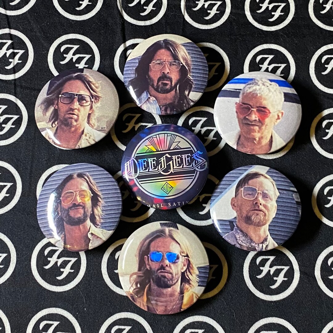1.25 Inch Dee Gees Foo Fighters Band Member Buttons Full - Etsy