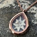 Real Pressed White Edelweiss Flower Locket Necklace Rose Gold, Glass ...