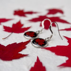 REAL Pressed Maple Leaf Necklace and Earring Set | Nature Inspired ...