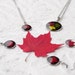 REAL Pressed Maple Leaf Necklace and Earring Set Nature - Etsy
