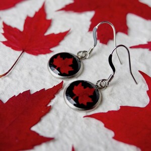 REAL Pressed Maple Leaf Necklace and Earring Set | Nature Inspired ...