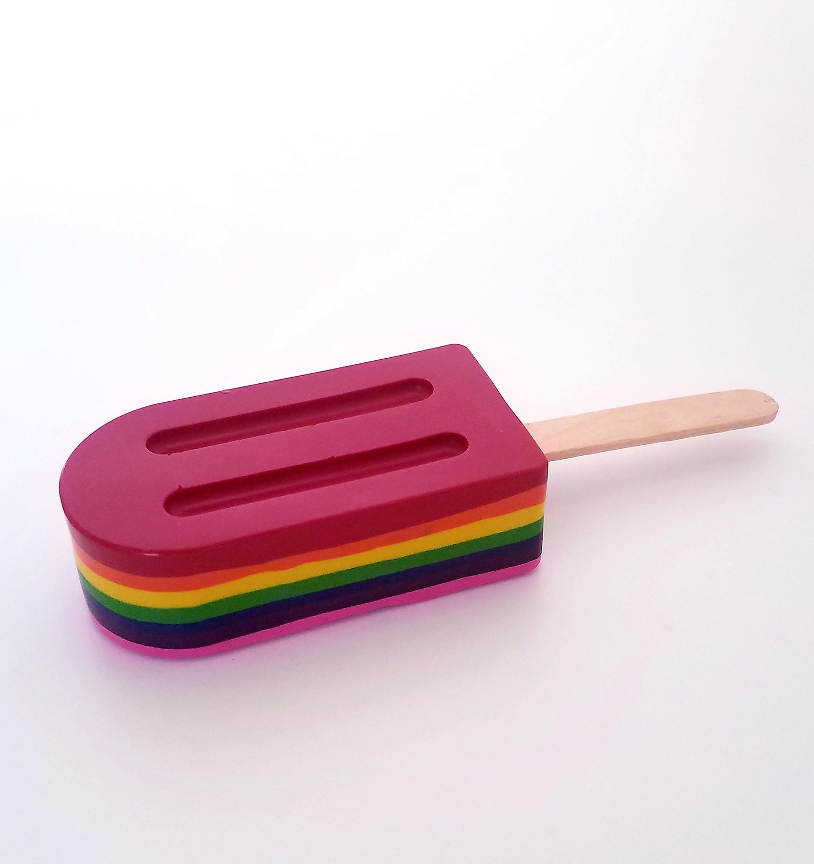 Rainbow Popsicle Inspired Crayon - Crayon Popsicle - Etsy