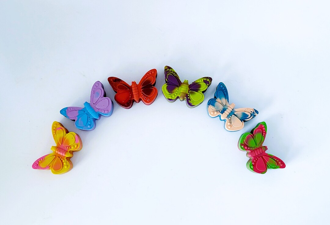 Butterfly Crayons - Set of 6 - Etsy