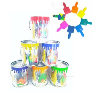 Paint Brush Crayon Bucket Set - Etsy