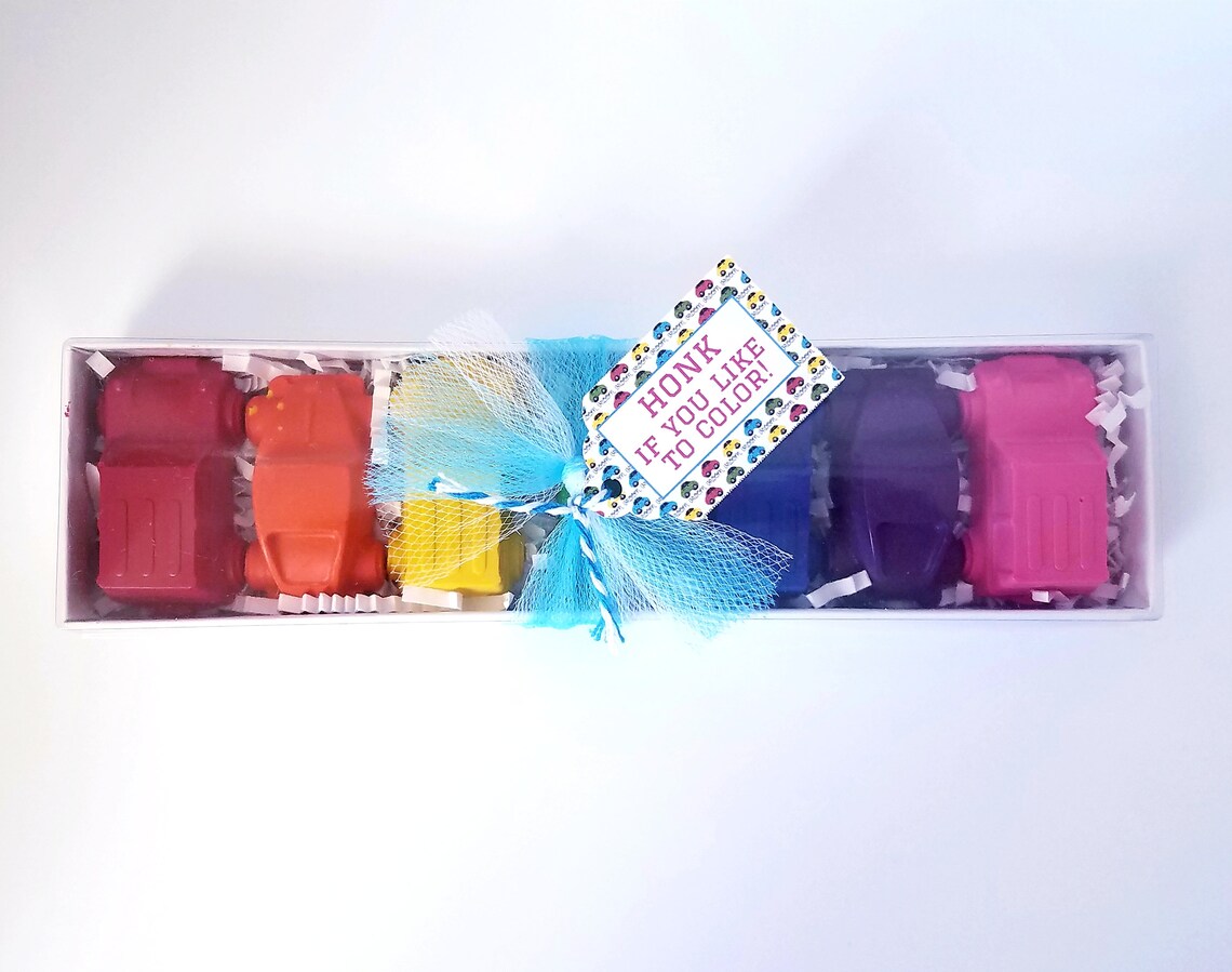Car Crayons - Set of 7 Crayons - Etsy