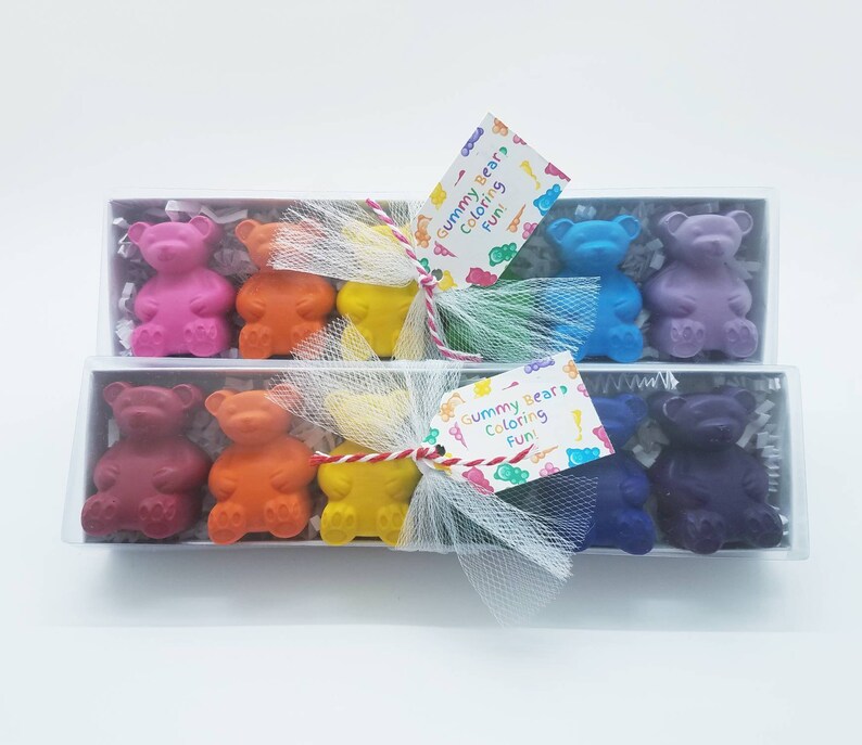Gummy Bear Crayons - Set of 6 Crayons - Etsy