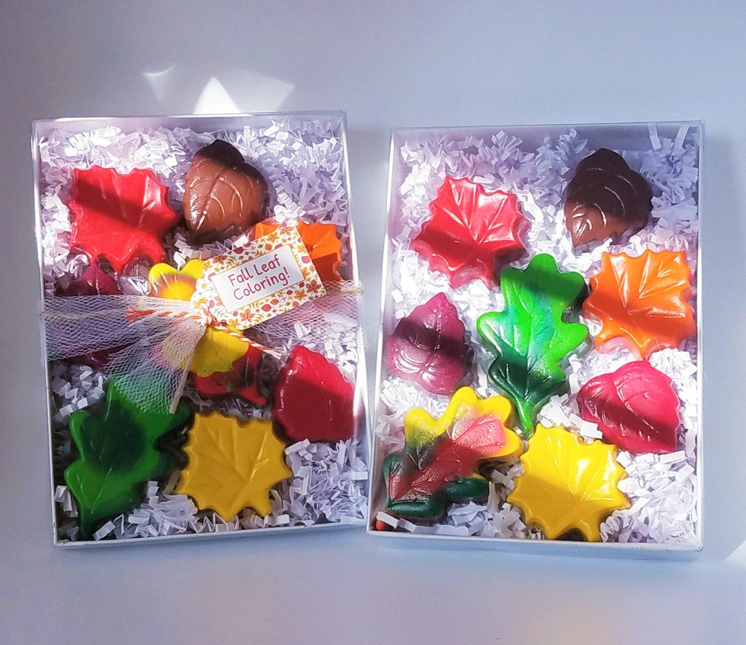 Fall/autumn Leaf Crayons - Leaf Crayons - Etsy