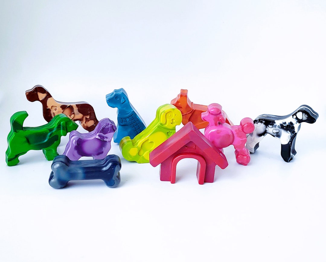 Puppy/dog Crayons - Pawsitively Adorable! - Set of 10 - Etsy