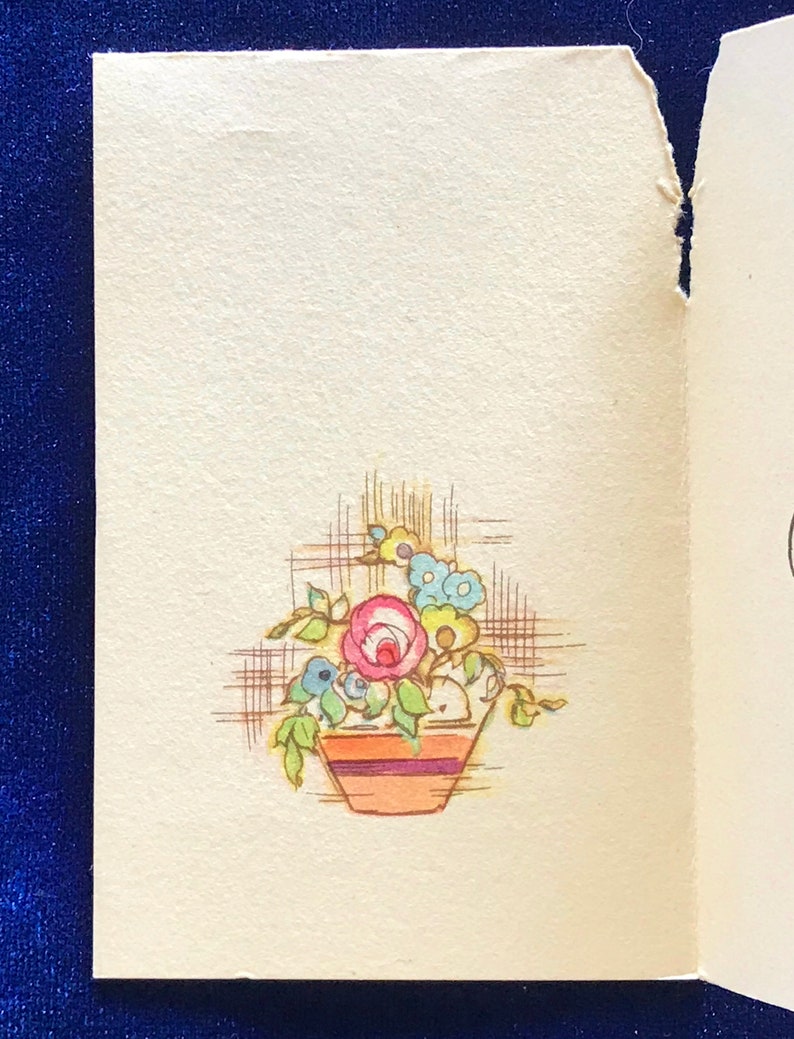 C.1928 Rust Craft Birthday Card for Auntie Beautiful Illustration - Etsy