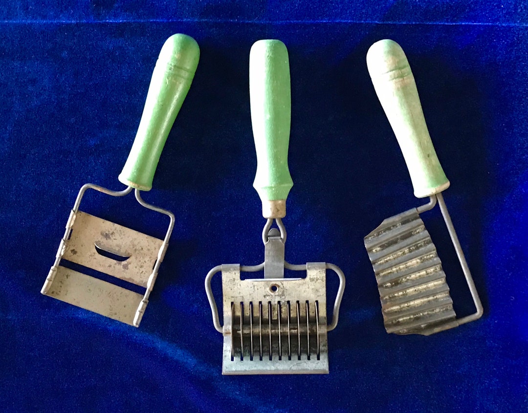 1930's Vintage Kitchen Gadgets Green Handle Set of 3 Foodie Gift! - Etsy