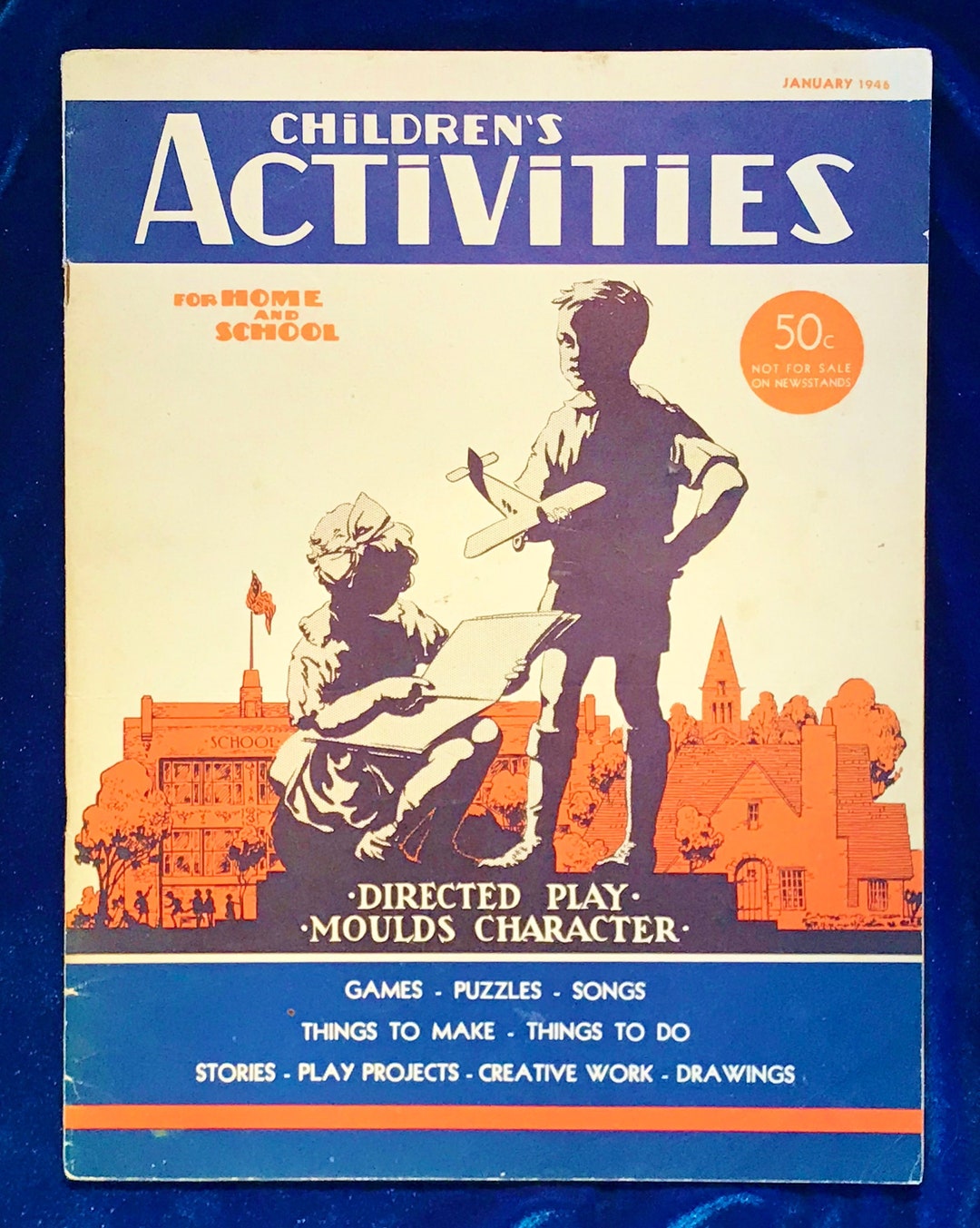 Children's Activities Magazine January 1946 Wire Fox Terrier Paper Doll ...