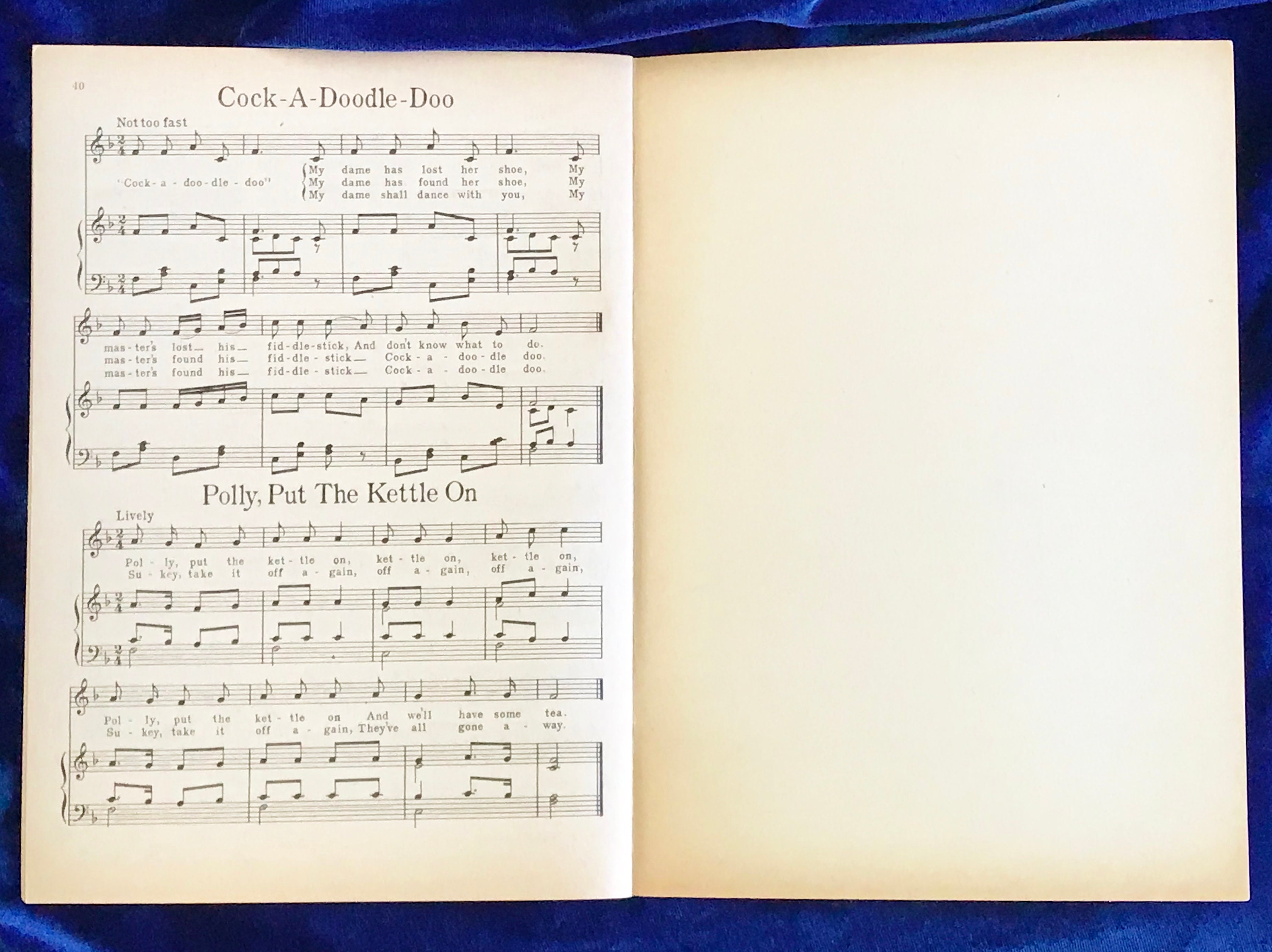 1940 Treasure Chest of More Songs and Games for Children Book - Etsy