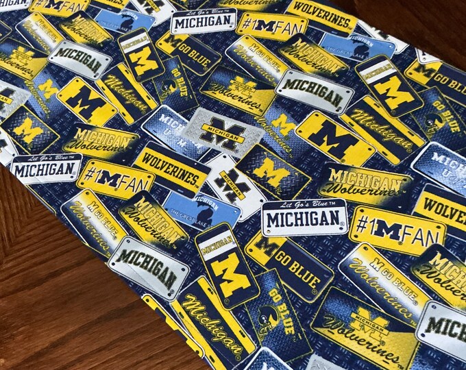 University of Michigan Reversible Table Runner - Etsy