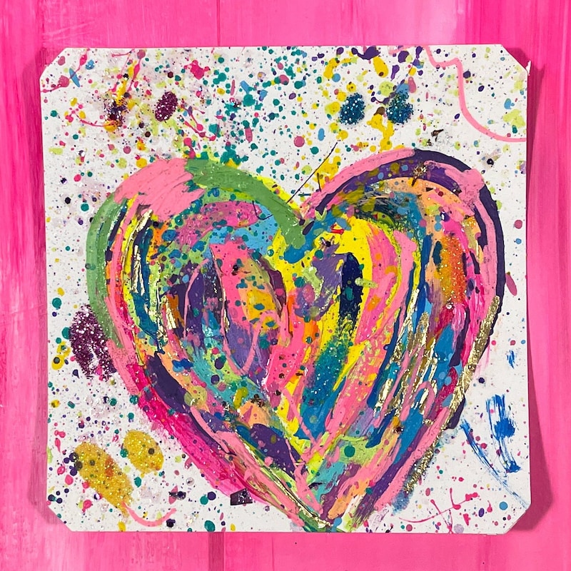 Abstract Heart Art - Etsy