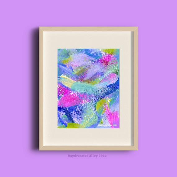 Vaporwave Art Print With Girly Graffiti Art Spray Paint Art - Etsy