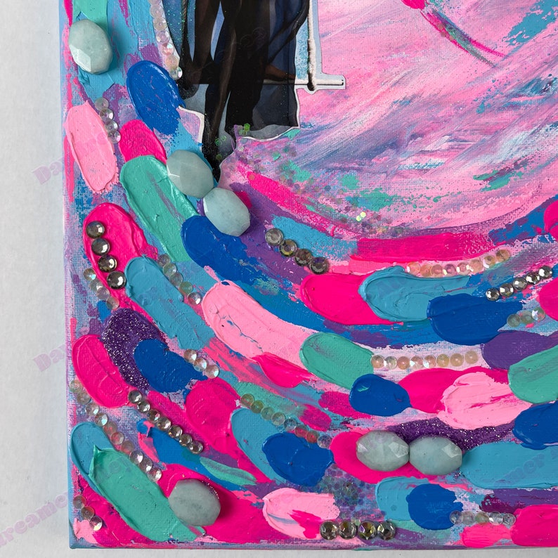 Dream Painting Collage Art Original 16x20 Glam - Etsy