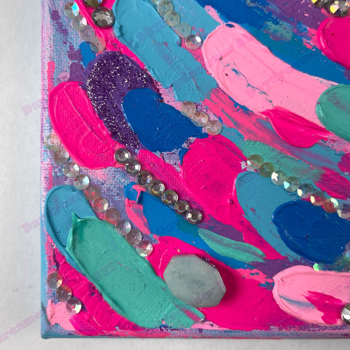 Dream Painting Collage Art Original 16x20 Glam - Etsy