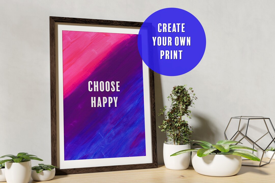 Colorful Custom Quote Print, Custom Poem Print for Mentor Gift or Work ...