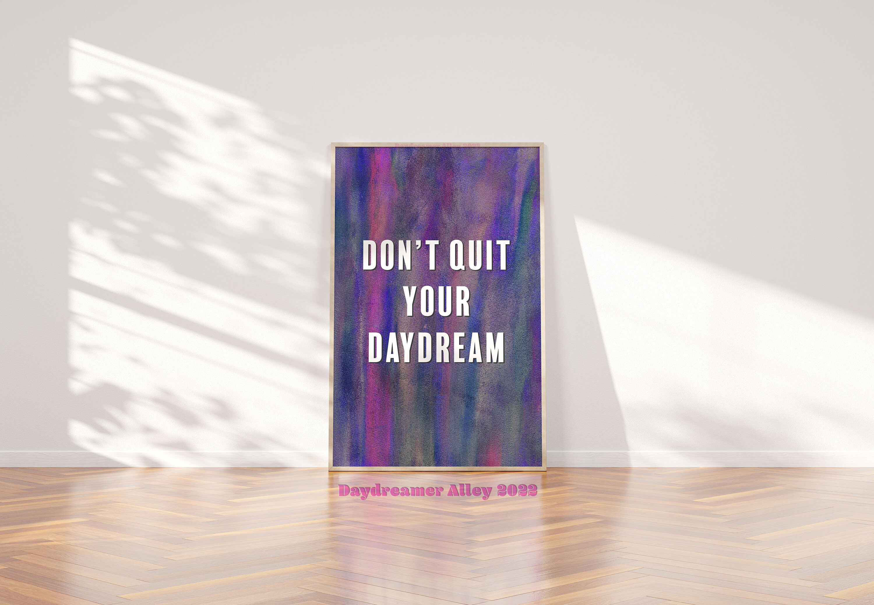 Custom Quote Print With Colorful Background, Song Lyrics Print For ...