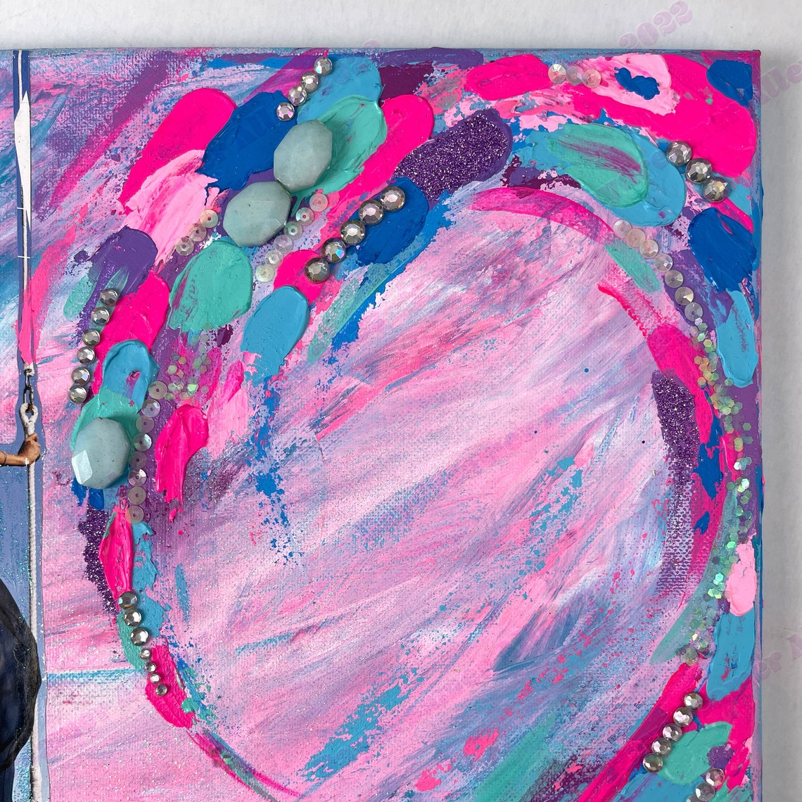 Dream Painting Collage Art Original 16x20 Glam - Etsy