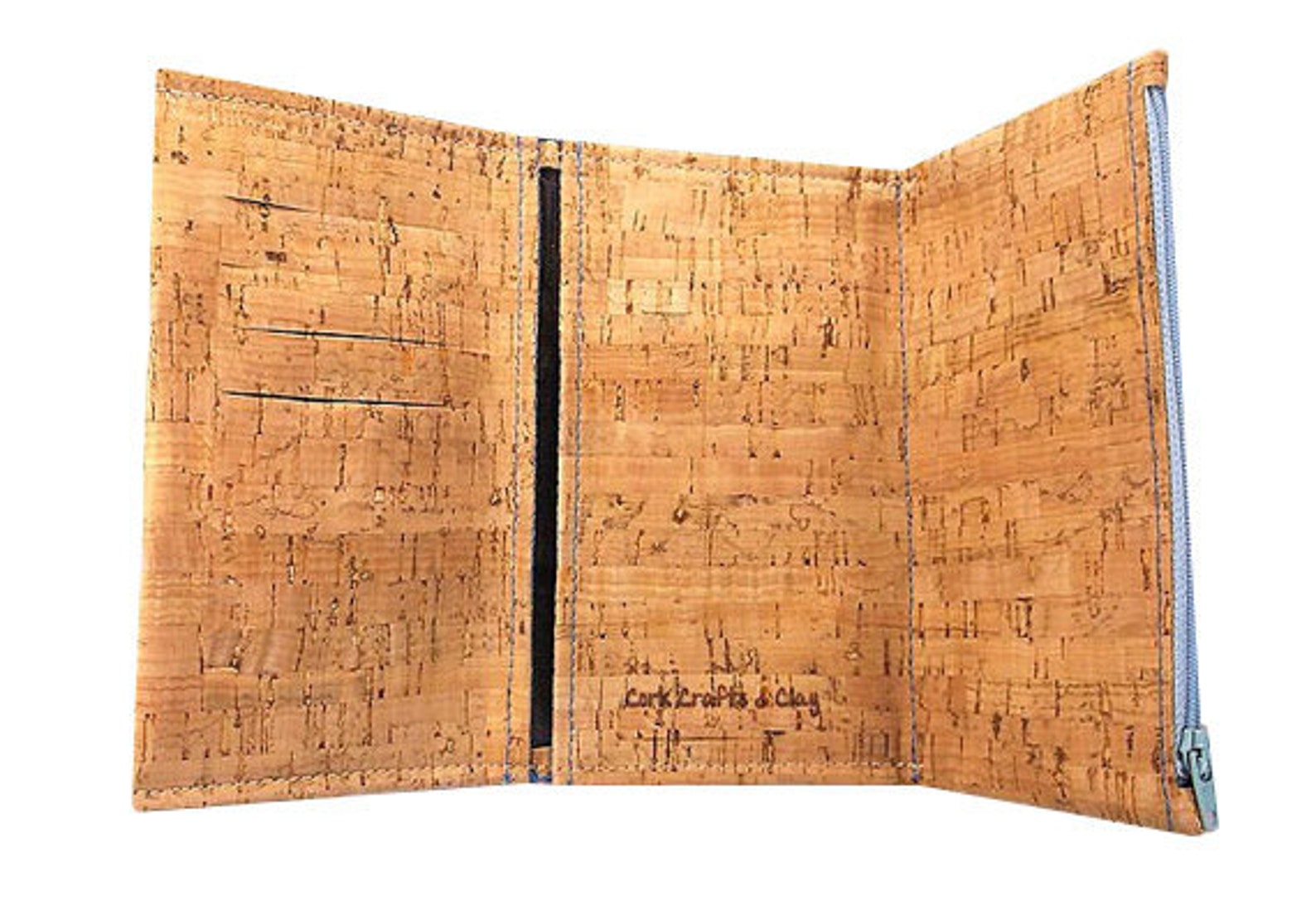 Cork Wallet for Women Cork Wallets Womens Card Holder Wallet Blue ...