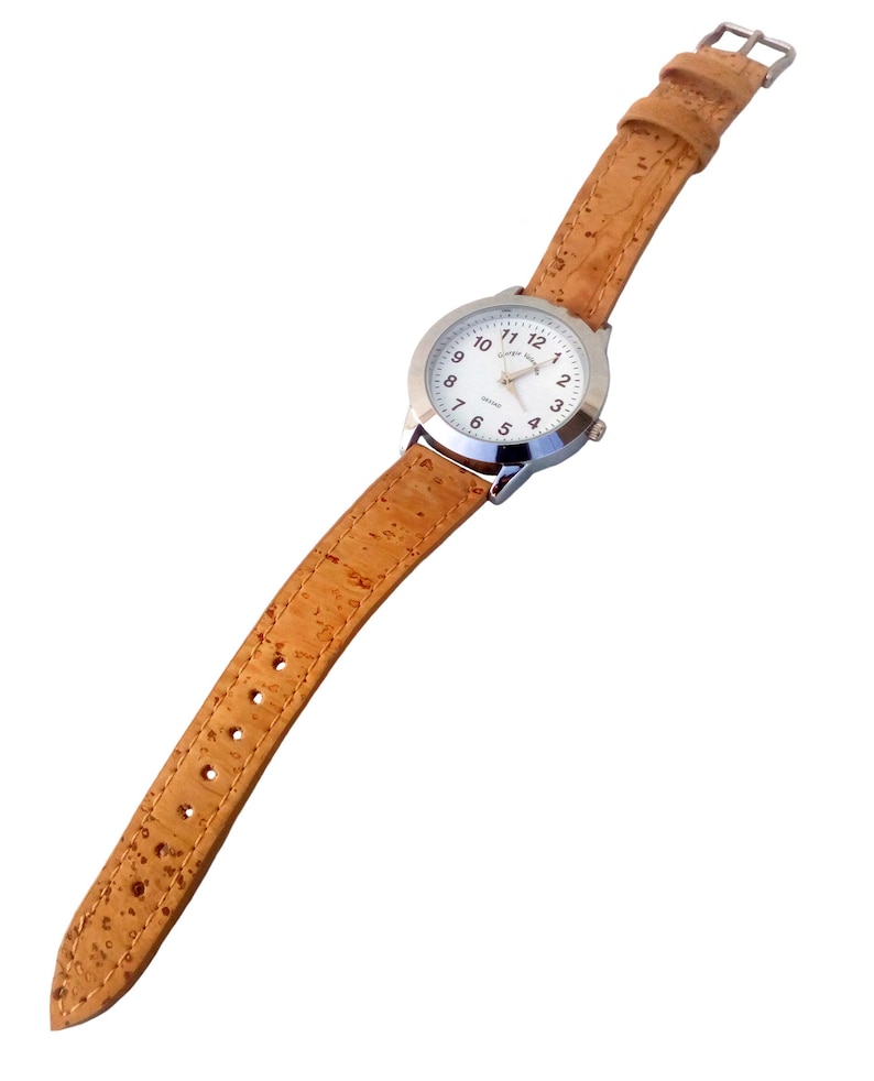 Men's Wristwatch, Vegan Watches for Men, Vegan Cork Watch Strap ...
