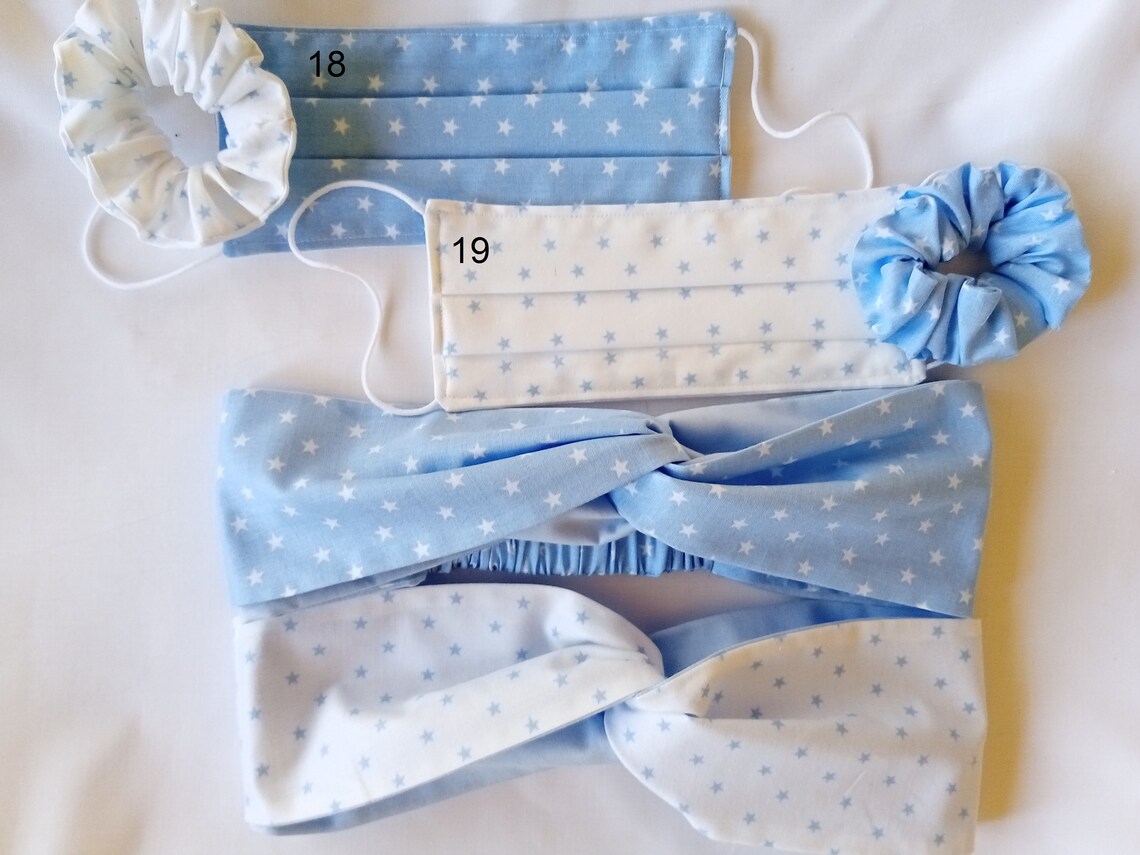 Social Face Mask Pack Face Mask Twist Knot Headbands Turban | Etsy