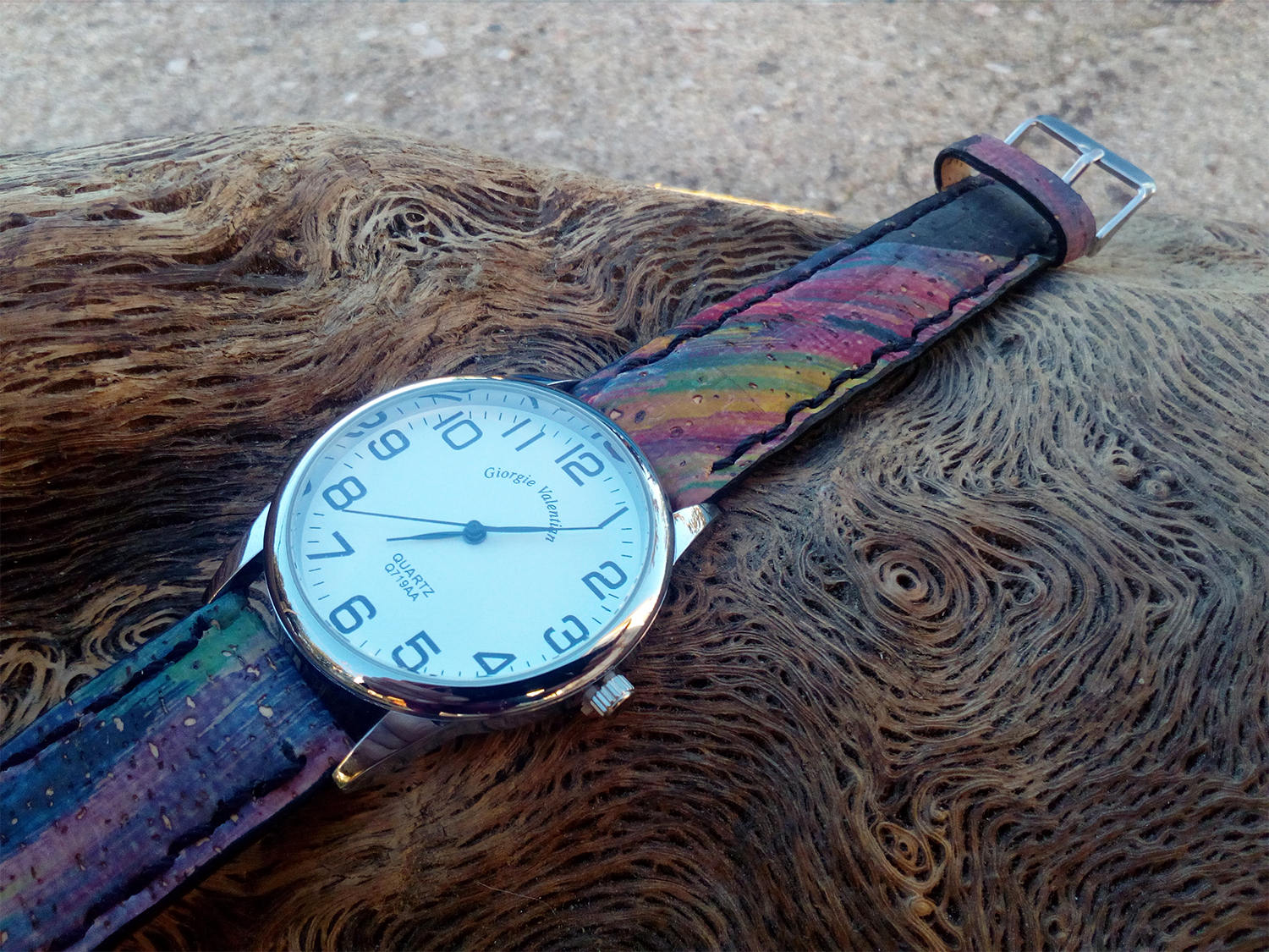 Wrist Watch for Man Vegan Watches for Men Cork Watch Strap Vegan ...