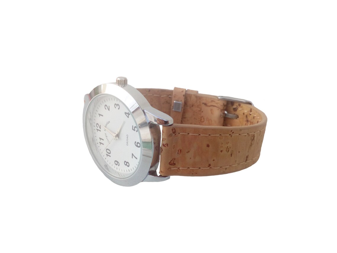 Men's Wristwatch, Vegan Watches for Men, Vegan Cork Watch Strap ...