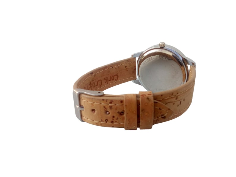 Men's Wristwatch, Vegan Watches for Men, Vegan Cork Watch Strap ...