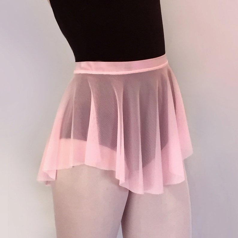 Dance Skirt Pink Sab Skirt Ballet Sheer Stretch Mesh Etsy