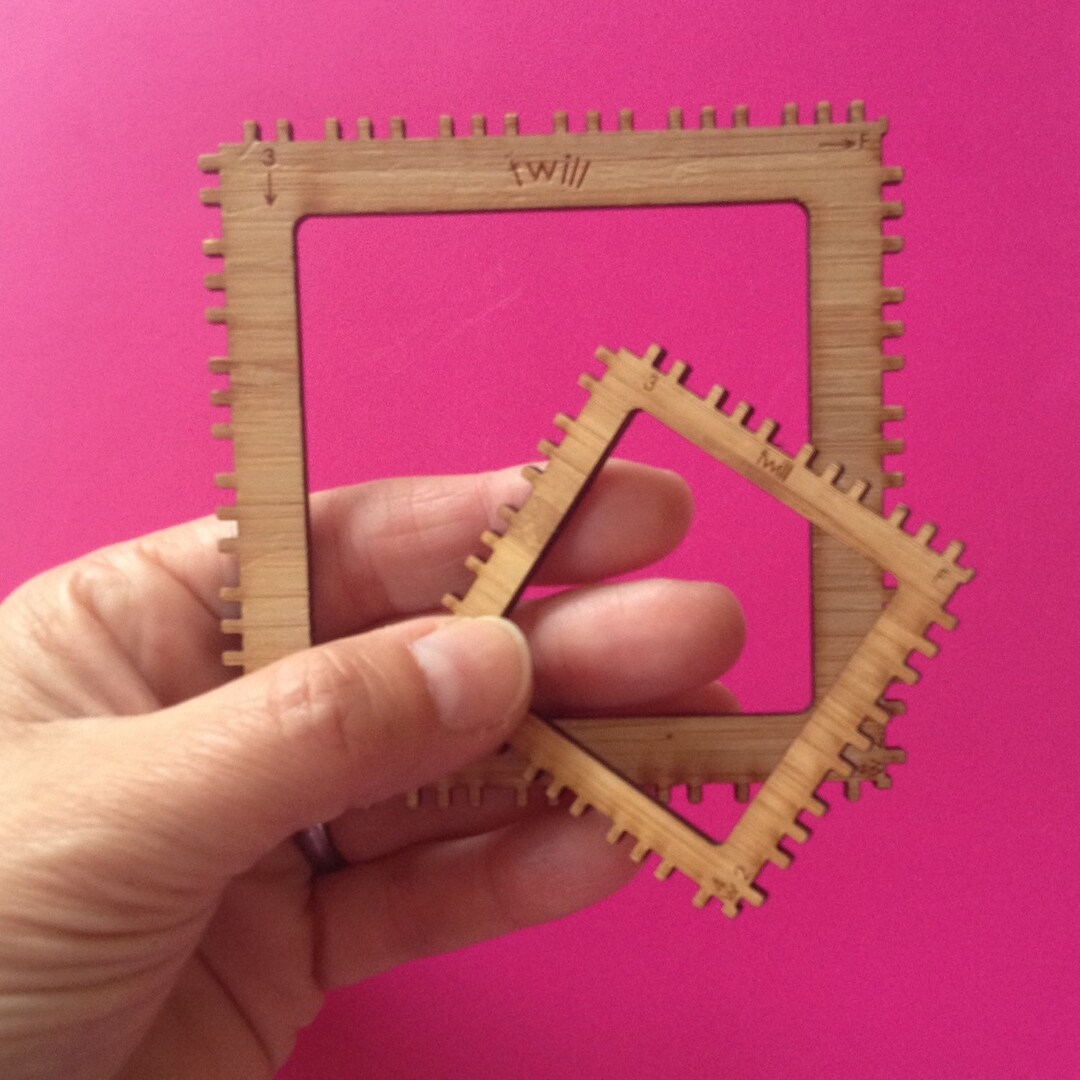 2 Square Loom Frames like Pin Looms but Without Nails : - Etsy
