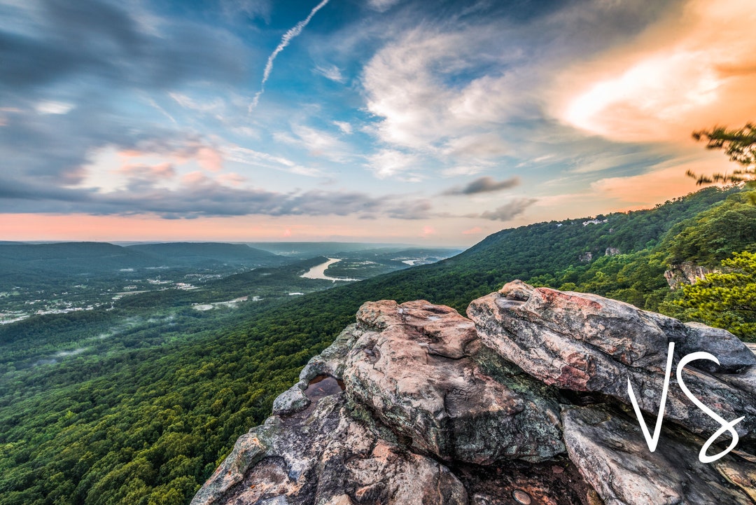 Sunset Rock Lookout Mtn Sunset - Etsy 日本