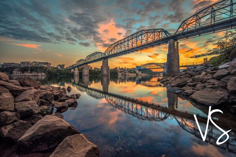 Downtown Chattanooga Sunset Reflections, Chattanooga Photography - Etsy