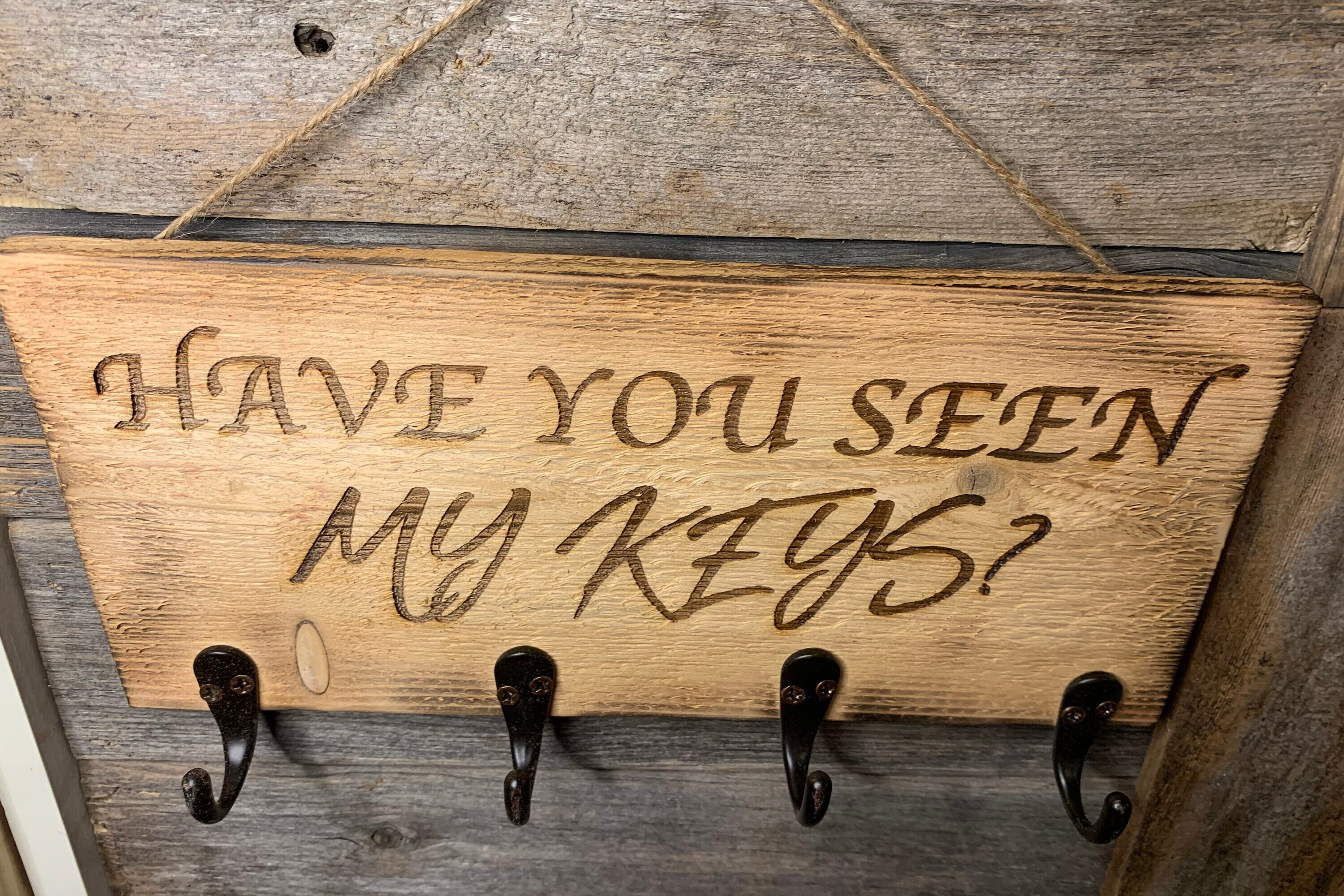 Laser Engraved Key Holder for Wall - Etsy