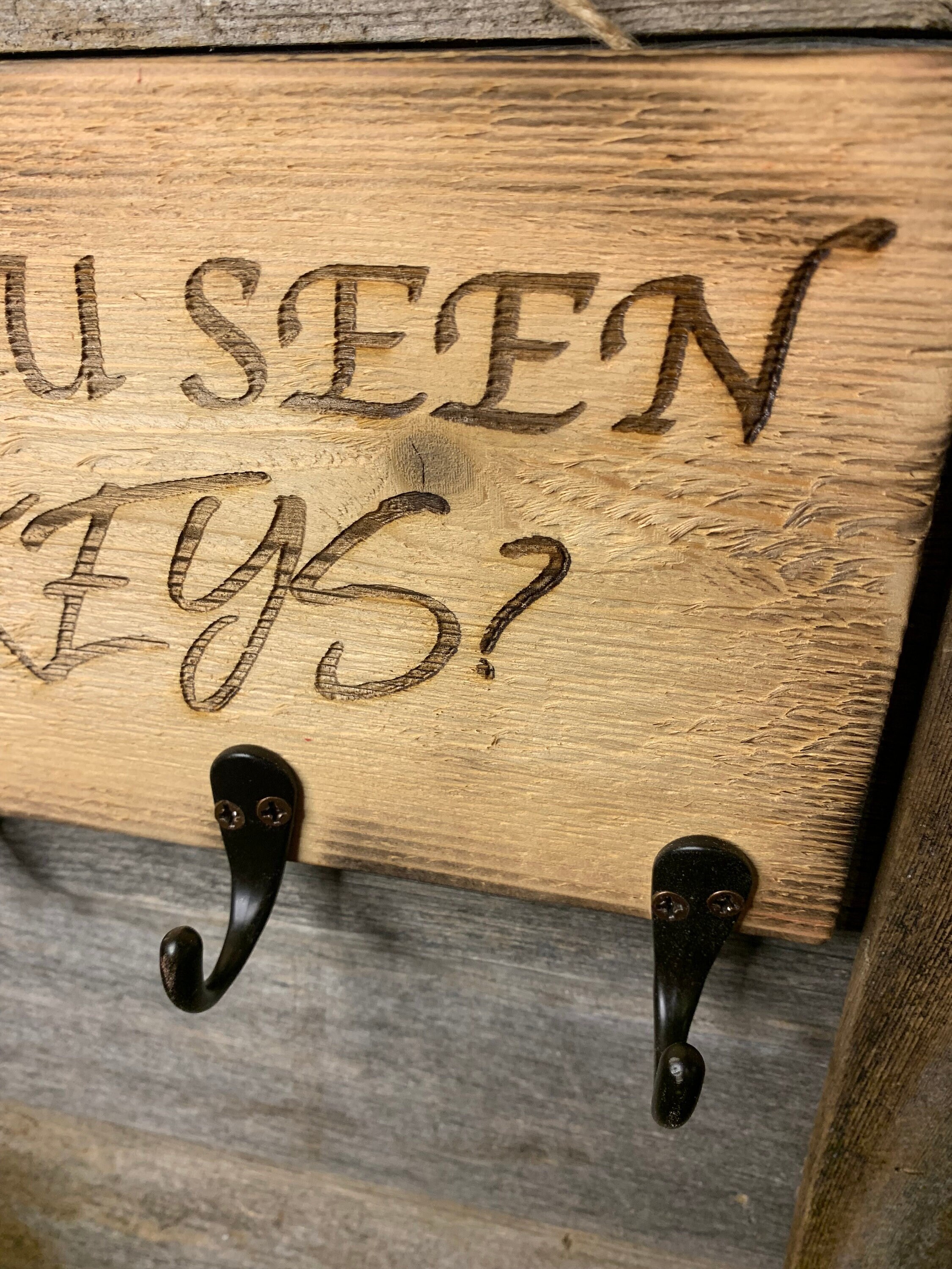 Laser Engraved Key Holder for Wall - Etsy