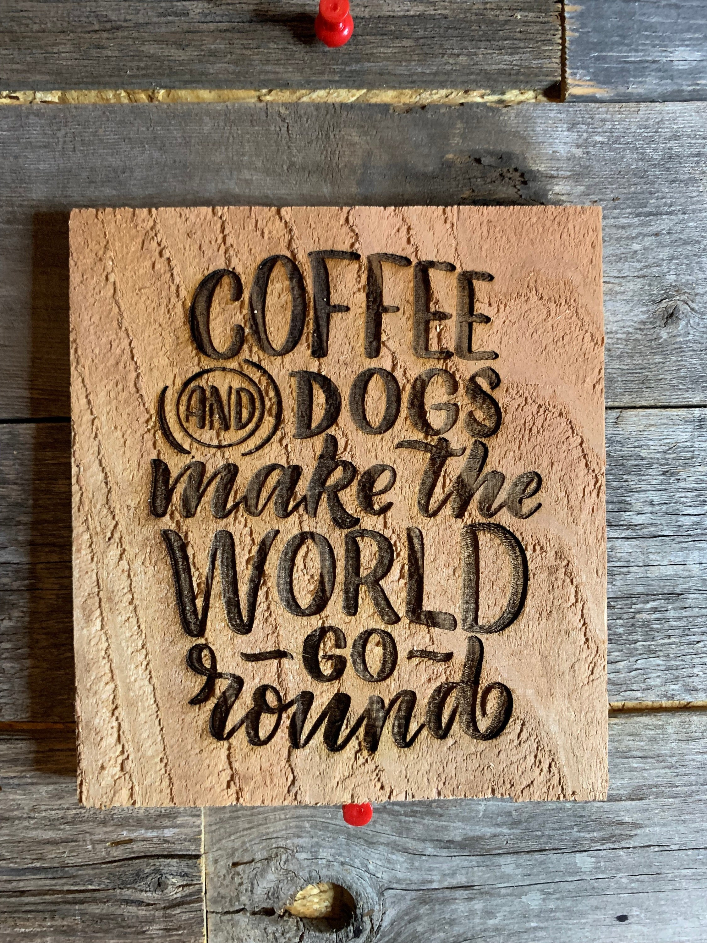 Laser Engraved Coffee Sign - Etsy