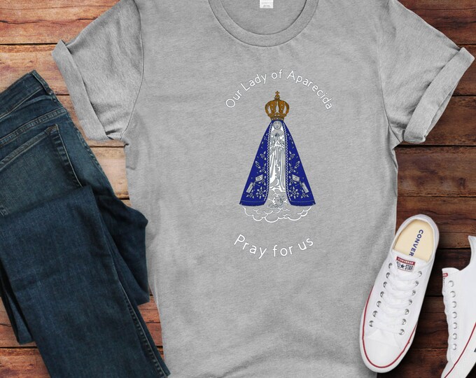 Our Lady of Aparecida- Reglious- Catholic- Saints- Tshirt- Virgin Mary ...