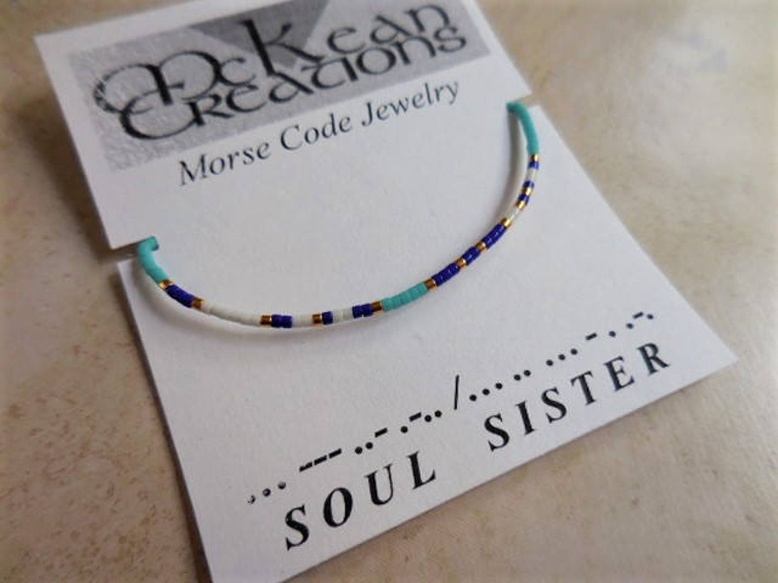 Morse Code Bracelet Soul Sister Morse Code Friendship - Etsy