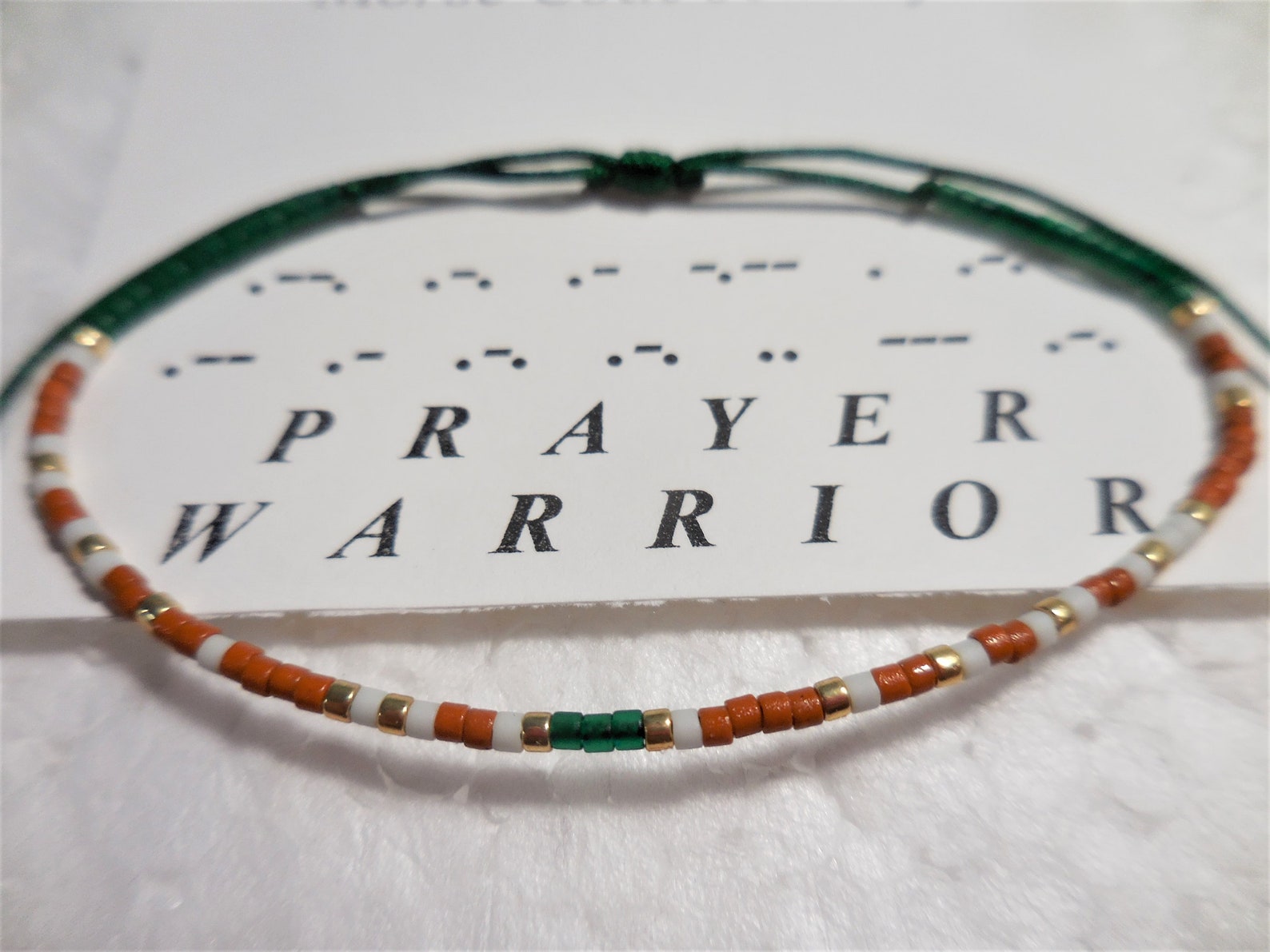 Morse Code Bracelet, Prayer Warrior Morse Code, Christian Bracelet ...