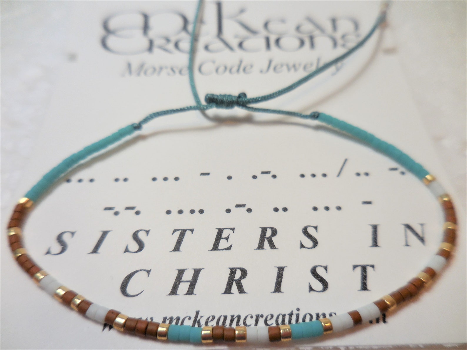 Morse Code Bracelet Sisters in Christ Morse Code Christian - Etsy