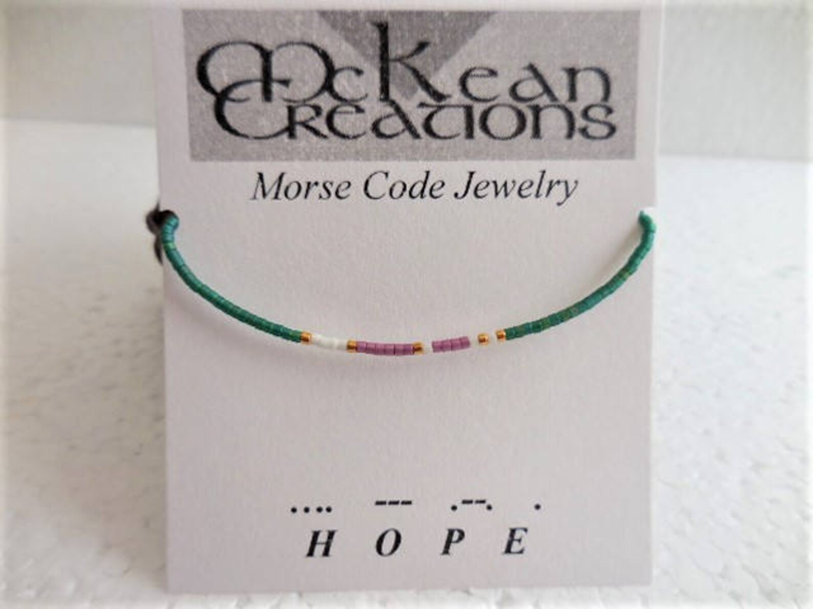 Morse Code Bracelet Hope Morse Code Affirmation Bracelet | Etsy