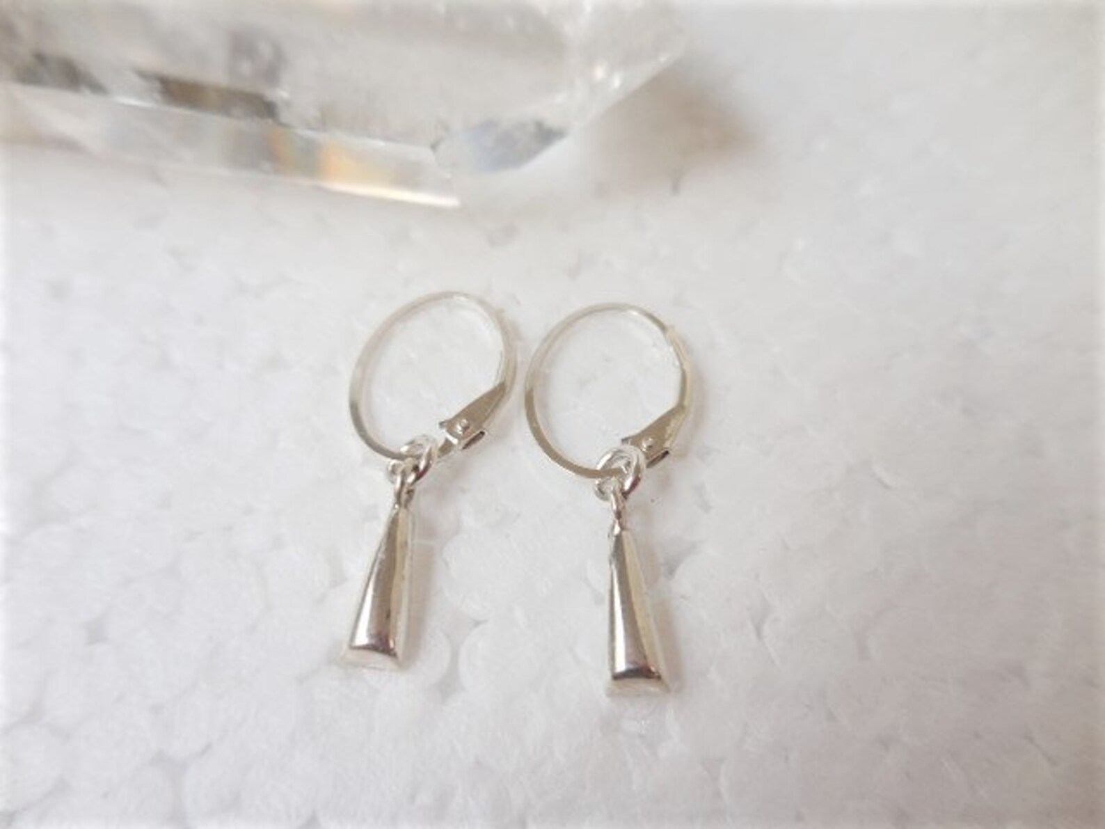 Sterling Silver Leverback Earrings Lightweight Sterling | Etsy