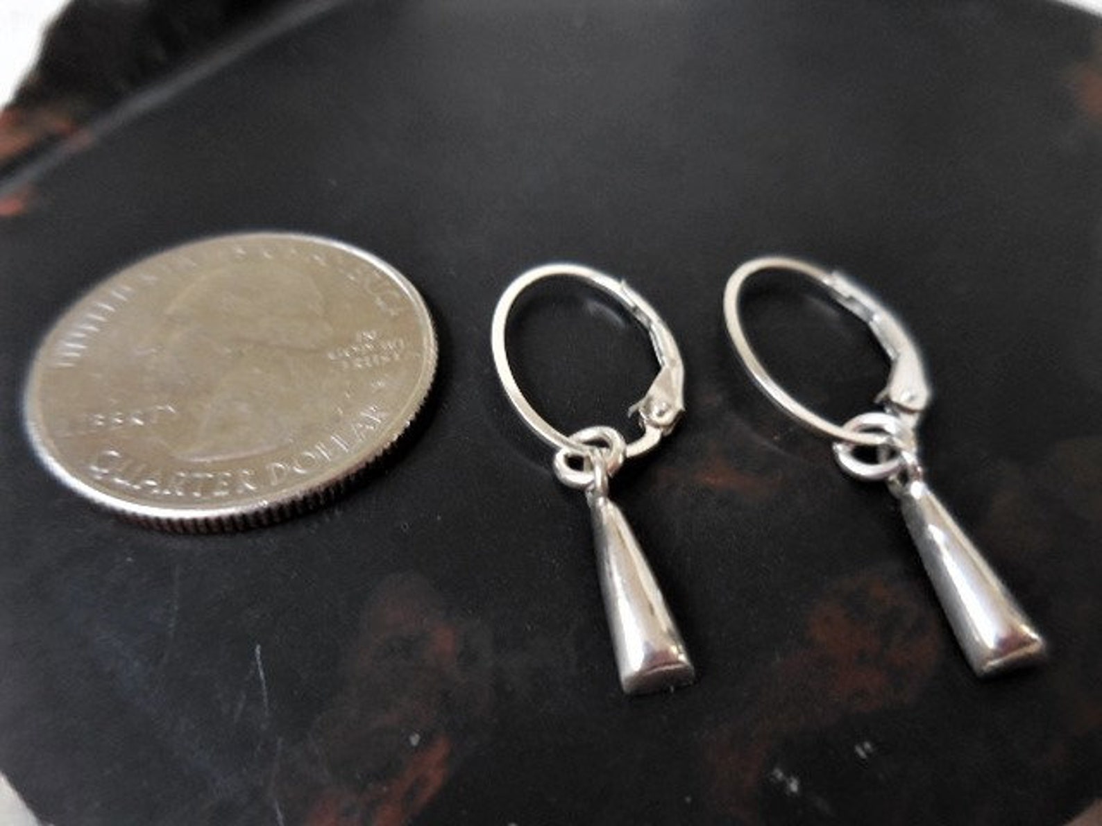 Sterling Silver Leverback Earrings Lightweight Sterling | Etsy