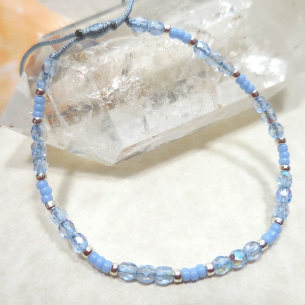 Blue Beads Bracelet - Etsy