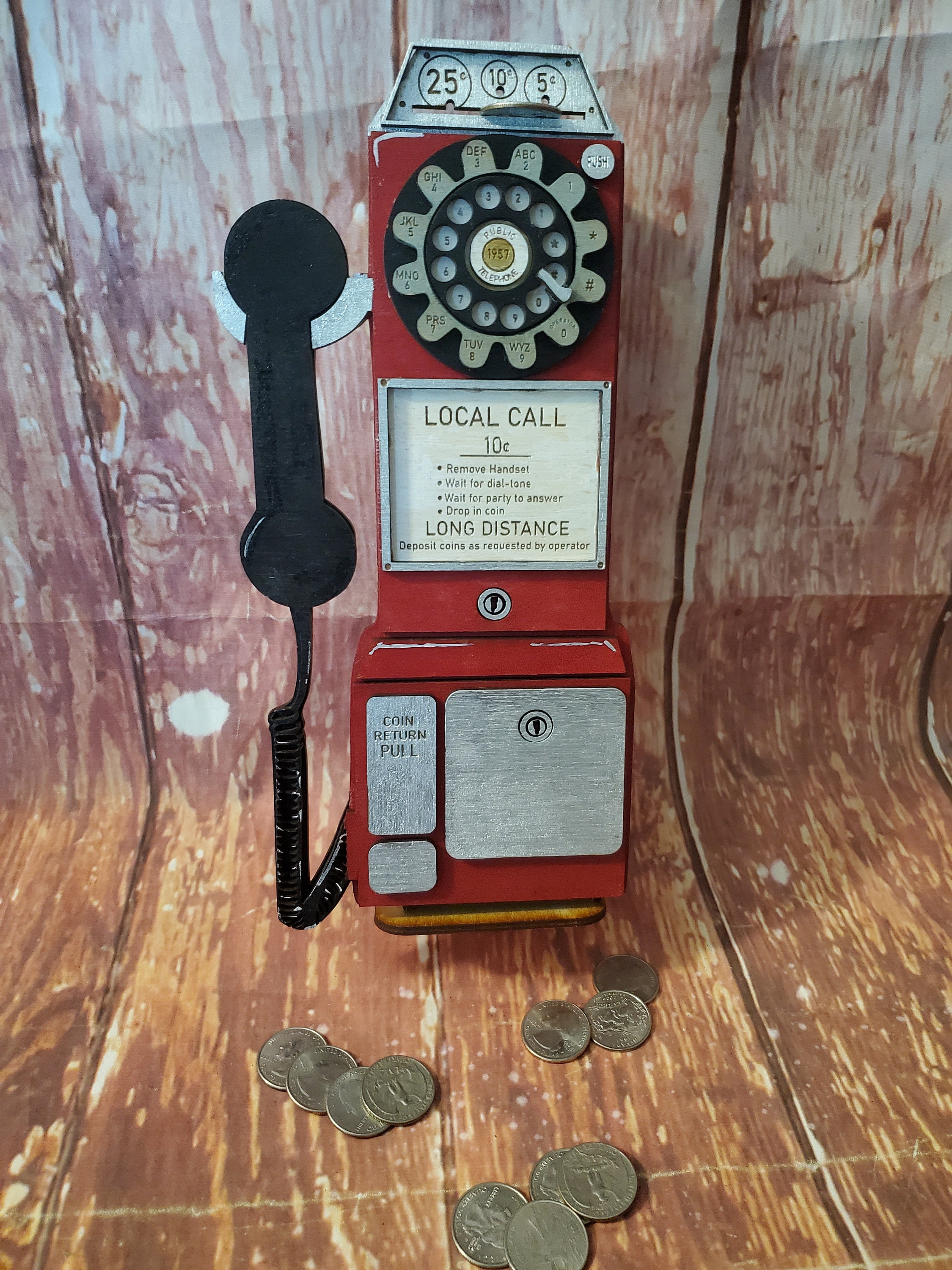 Vintage Payphone Rotary Phone Bank Digital SVG ONLY Laser Cut File ...