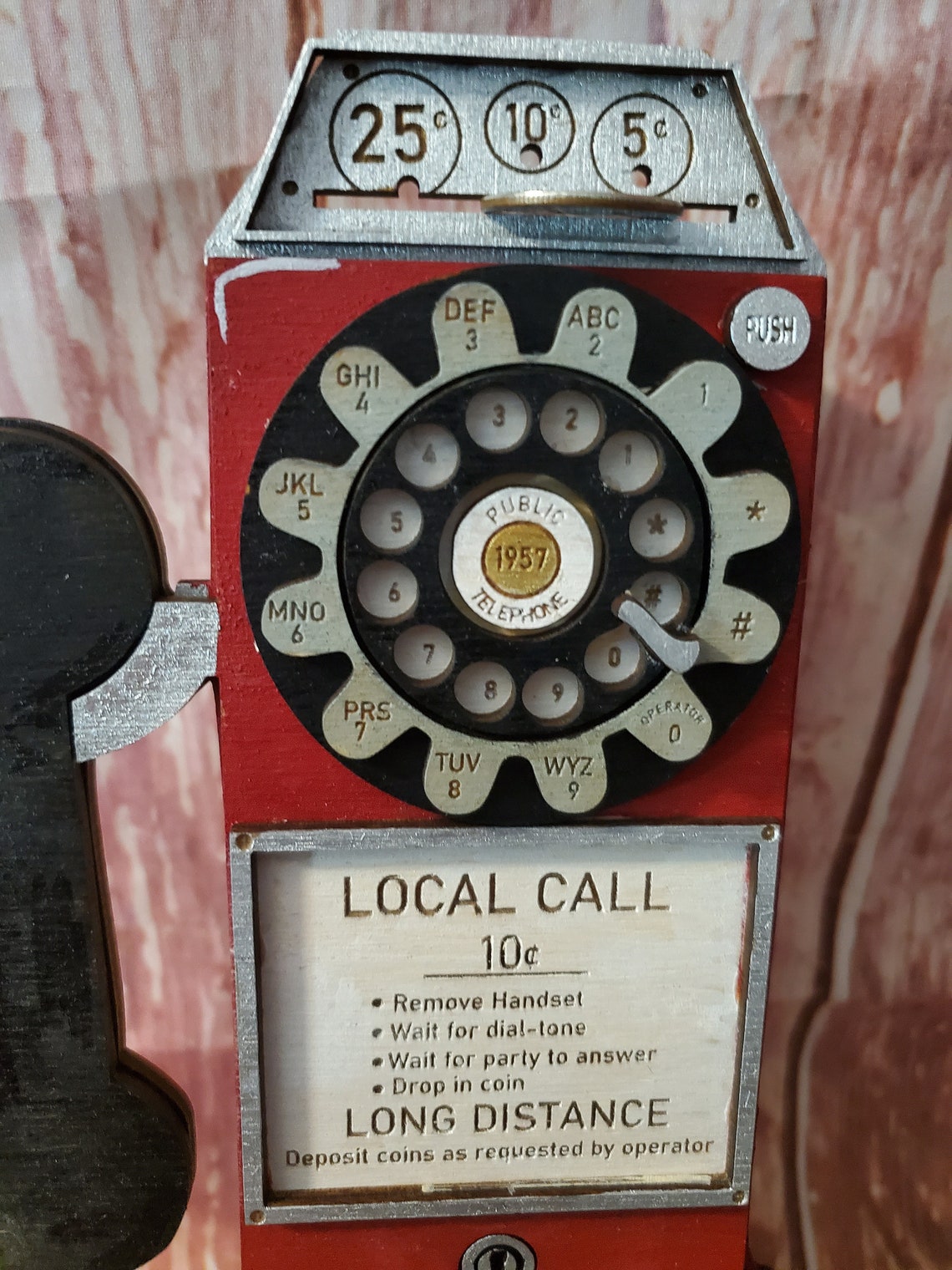 Vintage Payphone Rotary Phone Bank Digital SVG ONLY Laser Cut File ...
