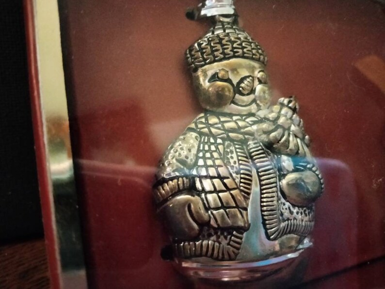 New Old Stock Gorham Silver Snowman Ornament Set - Etsy